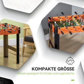 Stolní fotbálek, stolní fotbálek, 2 míčky, protiskluzové rukojeti, pro dospívající dospělé, výsledková tabule, MDF, kov, barevné provedení