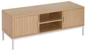 TV stolek v dekoru dubu v přírodní barvě 120x45x40 cm Mid-Lines – Casa Selección