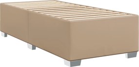 Rám postele cappuccino 100x200 cm umělá kůže 3284547