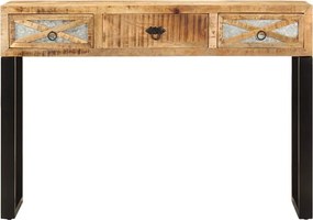Konzolový stolek 110 x 30 x 76 cm masivní mangovníkové dřevo 282761