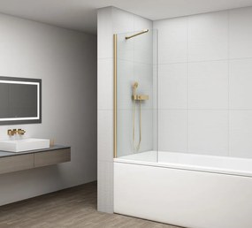 Polysan Polysan, FISA vanová zástěna 800x1500mm, mm, zlato mat, čiré sklo, FS1082-G