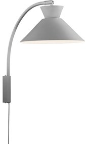 Nordlux - Nástěnná lampa DIAL 1xE27/40W/230V šedá