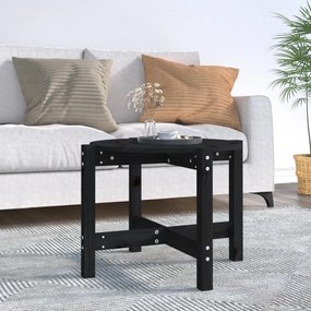 vidaXL Konferenční stolek Ø 62,5 x 45 cm masivní borové dřevo [822303] Barva: Černá