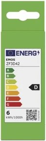 Emos lighting LED žárovka Filament svíčka / E14 / 5,9 W (60 W) / 806 lm / teplá bílá 1525731250