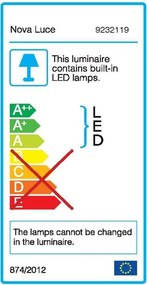 NV 9232119 Zapuštěné svítidlo BLADE bílý hliník LED 12W 3000K 38st. IP65 - NOVA LUCE