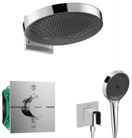 Hansgrohe - Sprchový set s termostatem pod omítku, s tělesem, průměr 36 cm, 3 proudy, chrom SANI21HHH011