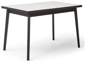 Černo-bílý rozkládací jídelní stůl v dubovém dekoru Hammel Single, 120 x 80 cm
