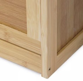 Vyklápěcí sedací botník masiv přírodní odstín šedá látka DR-N1014 GREY2