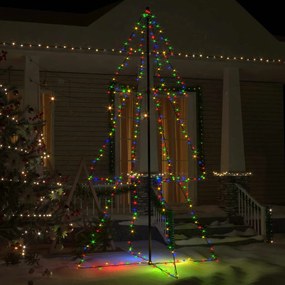 Vánoční stromek kužel 300 LED diod dovnitř i ven 120 x 220 cm - Default Title