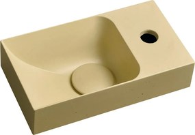 Sapho Piccolino umývátko 30,8 x 10 x 17 cm s otvorem pro baterii vpravo bez přepadu beton žlutá PK30522
