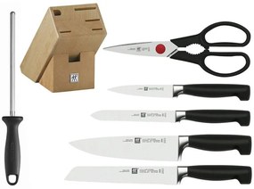 Zwilling Four Star blok s noži 7 ks buk 30x11,5x26 cm Zwilling