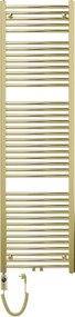 Mexen Ares, elektrické topné těleso 1800x500 mm + topná tyč 900 W, zlatá lesklá, W102-1800-500-2900-50