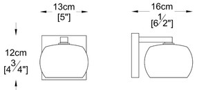 Zuma Line W0076-01A-B5FZ - Křišťálové nástěnné svítidlo CRYSTAL 1xG9/42W/230V