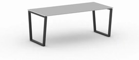 Kancelářský stůl PRIMO IMPRESS, černá podnož, 2000 x 900 mm, šedá