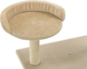 Škrabadlo pro kočky se sisalovými sloupky 95 cm béžové 170514