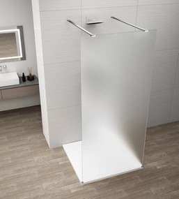 Polysan Esca Chrome sprchová zástěna 140 x 210 cm jednodílná do prostoru aluchrom sklo matné ES1114-05
