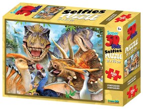 PRIME 3D PUZZLE - Dinosaur Selfie 100 dílků