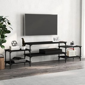 vidaXL TV skříňka 197 x 35 x 52 cm kompozitní dřevo [826327] Barva: Černá
