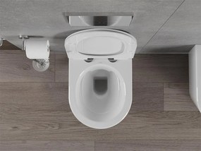 Závěsný WC set MEXEN RICO 36,5 cm s prkénkem UNO bílý