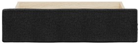 Zásuvky pod postel 2 ks černé kompozitní dřevo a textil - Default Title