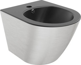 Mexen Lena závěsné bidet, černý mat/stříbrný vzor linie - 35224873