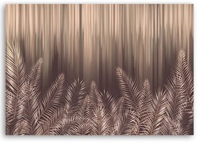 Obraz na plátně, Exotické 3D palmové listy - 90x60 cm