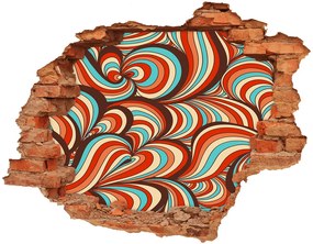 Wallmuralia Fotoobraz díra na stěnu Virující vzor 90x70 cm