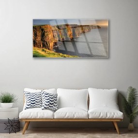 Obraz na skle Skály Pobřeží Moře 120x60 cm