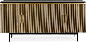 Černá/v přírodní barvě komoda 160x80x40 cm Virat – Bizzotto