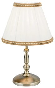 Orion LA 4-1084/1 - Stolní lampa TONIA 1xE27/60W/230V pr. 25 cm bílá/bronz