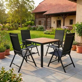 Vikio Zahradní set 90x90 pro 4 osoby přírodní V133P