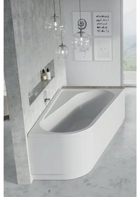 Ravak CHROME 160 x 105 cm CA61000000 vana snowwhite pravá