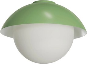 OS LUK40010 LUKIDA 3 stropní/nástěnné skleněné svítidlo zelená / bílá IP65 40W E27 - OSMONT