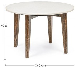 BIZZOTTO konferenční stolek SYLVESTER ø60 cm 0746681