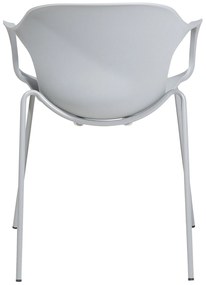 Dvě šedé jídelní židle ELBERT Beliani