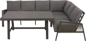 XXXLutz TERASOVÁ SEDACÍ SOUPRAVA 4dílné, kov, plast, textil Amatio Pro - 000621000603