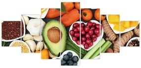 Obraz - Zdravé potraviny (210x100 cm)