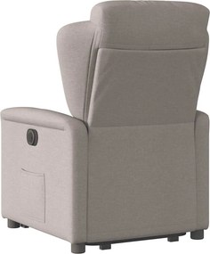 Zvedací polohovací křeslo taupe textil 3303141