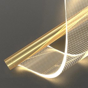 Závěsný LED lustr APP1550-CP zlatý/neutrální bílá