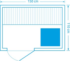 Marimex | Finská sauna Marimex KIPPIS L + saunová kamna | 11100084