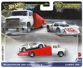 Mattel hot wheels team transport '66 porsche 906 carrera 6