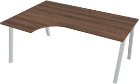 Kancelářský stůl Ergo pravý Hobis UEA 180060P, deskaakát, černá černá