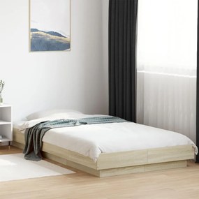 Rám postele dub sonoma 75 x 190 cm kompozitní dřevo 3281247
