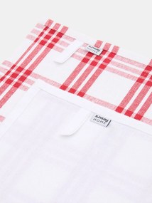 Sinsay - Bavlněné kuchyňské utěrky s motivem perníčku 2 pack - červená
