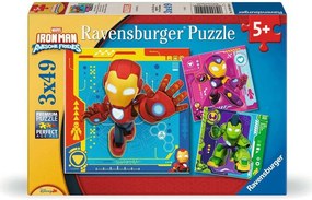 Ravensburger 04192 iron man a jeho úžasní přátelé 3x49 dílků