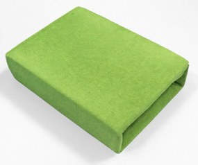 Polášek Froté prostěradlo na vysokou matraci (až 30cm), 160x200cm, na dvoulůžko, středně zelené