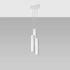 Sollux Lighting Závěsné svítidlo LAGOS 3P bílé