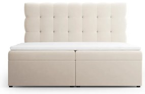 Béžová boxspring postel s úložným prostorem 160x200 cm Bali – Cosmopolitan Design