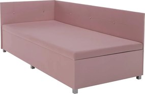Válenda AURIA UNI 90x200 s úložným prostorem, růžová Trinity 19 Kondela 0000395667
