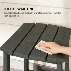 Zahradní stůl, balkonový stůl z HDPE odolný proti povětrnostním vlivům, jídelní stůl venkovní kempingový stůl pro zahradu terasu balkon 48x37x46 cm š…